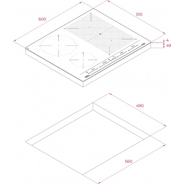 Indukční varná deska Teka IZF 64440 MSP BK Černá 112510019 | eshop-teka.cz