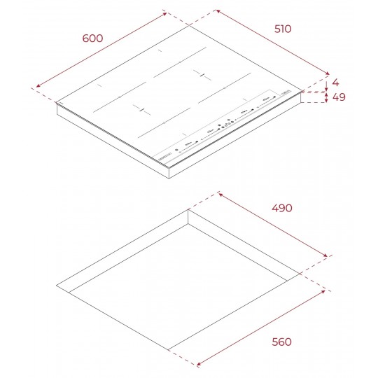Indukční varná deska Teka IBF 64-G1 MSP BM Matná černá 112510038 ...